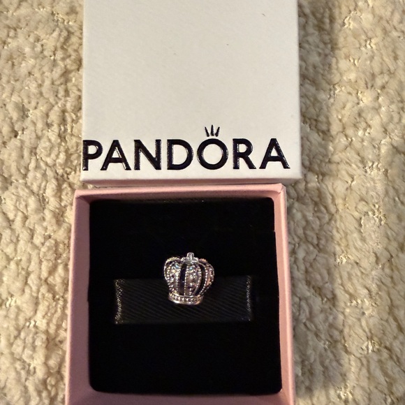 Pandora | Jewelry | Pandora Royal Crown Charm Silver Crystal | Poshmark